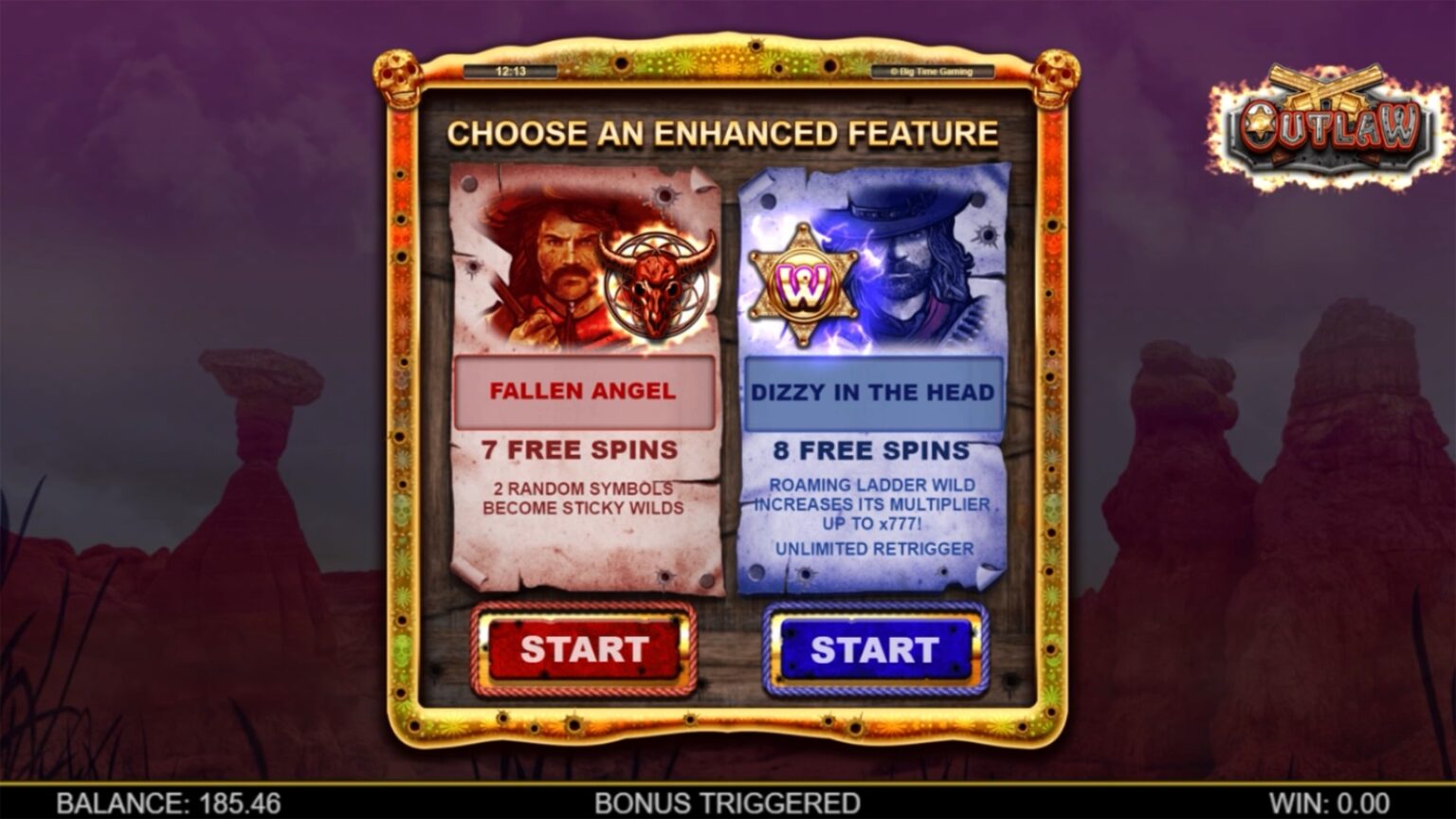 New from Big Time Gaming, Outlaw (Megaways) - Heaven4NetEnt